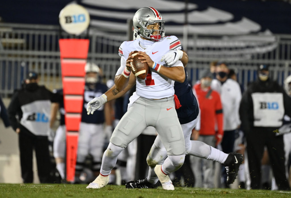 Ohio State Quarterback Justin Fields Is Traveling With Team To Play ...